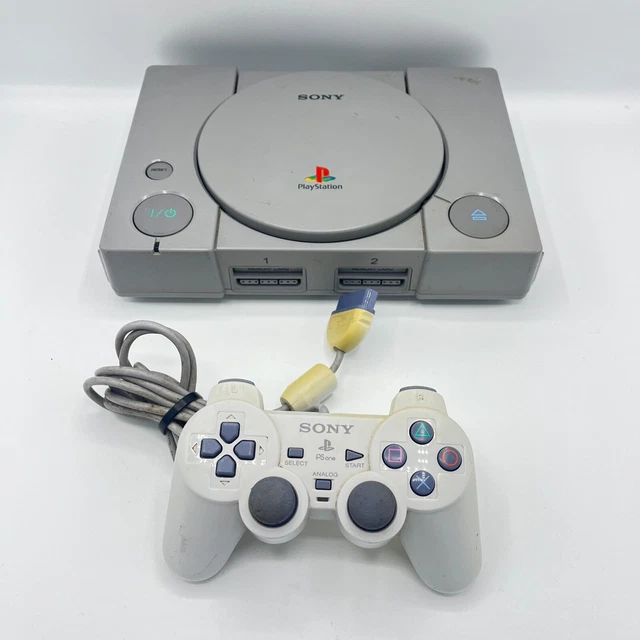 PLAYSTATION 1 CONSOLE Controller PS1 SCPH-5552 Tested PS One Sony R2 ...