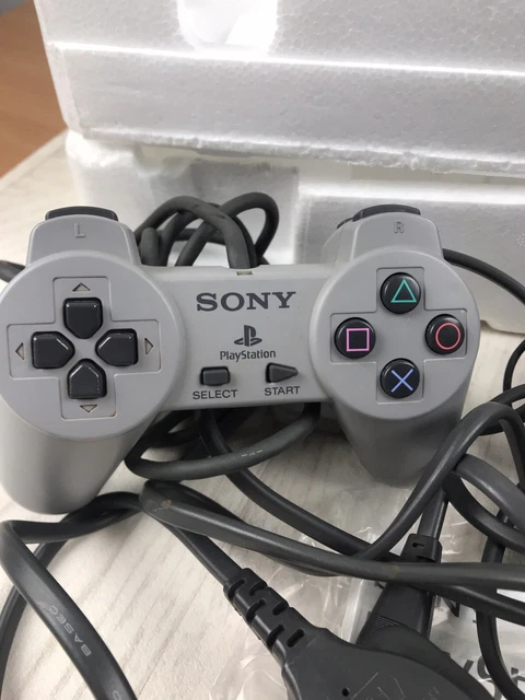 SONY PS1 PLAYSTATION 1 Boxed Console SCPH-1002 Inserts Yellow Box ...