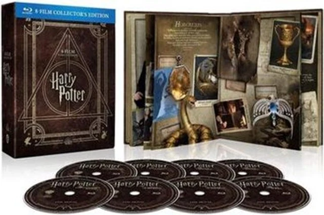 HARRY POTTER COMPLETE Collection Blu-ray Bluray Movie Film Boxset 8 Disc Box Set £67.99 ...