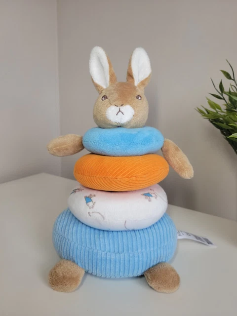 M&S PETER RABBIT Stacking Baby Soft Toy Beatrix Potter Stacker Rings Bunny £14.18 - PicClick UK