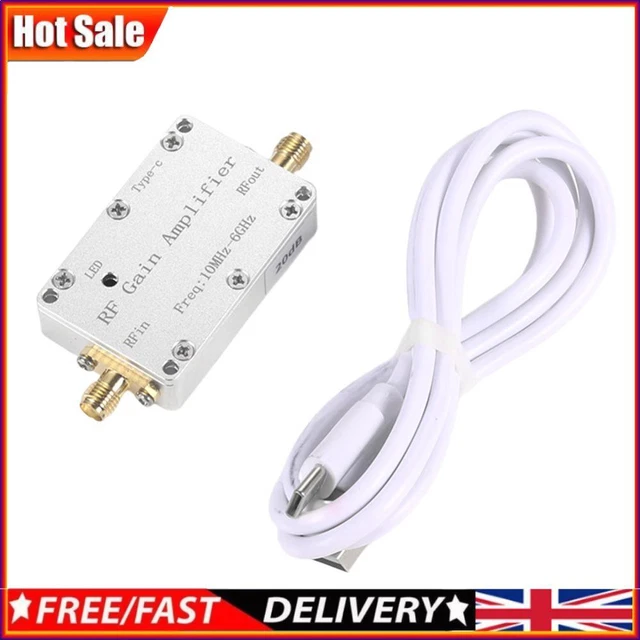 10MHZ-6GHZ RF AMPLIFIER Module 20dB High Gain Driver Receiving ...