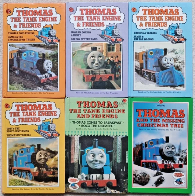 LOT OF 6 Ladybird Thomas the Tank Engine books - good, clean condition ...