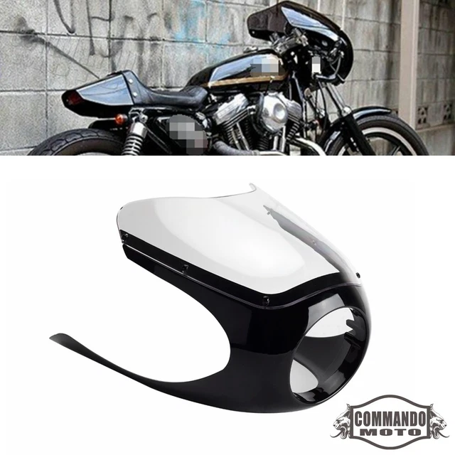 VINTAGE HEADLIGHT FAIRING For Cafe Racer Thruxton Suzuki BMW R80 Honda ...