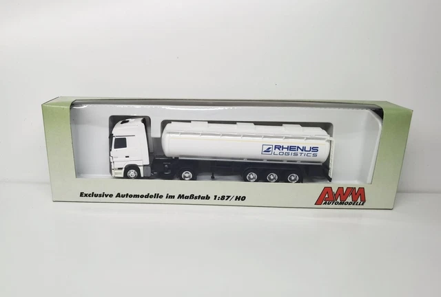 1:87..AWM--MB MERCEDES BENZ Actros Tank-Sattelzug "Rhenus" / 2P 118 EUR ...