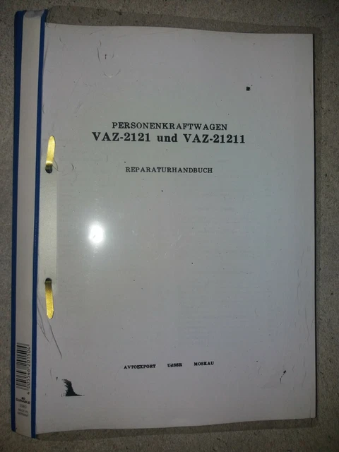 LADA NIVA REPARATUR-HANDBUCH - VAZ 2121 und VAZ 21211 EUR 35,00 ...
