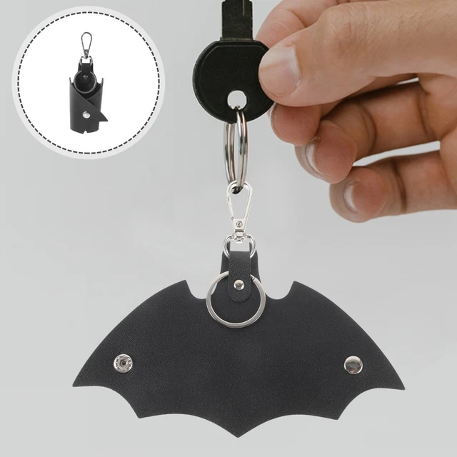 PU BAT SHAPE Car Key Chain Car Key Fob Key Chain Case Accessories with ...
