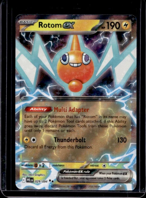 2025 POKEMON PHANTASMAL Flames PFL EN Rotom ex Double Rare #029/094 £0. ...