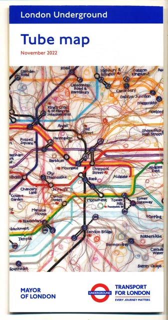 LONDON UNDERGROUND TUBE MAP NOV 2022 Station Index,Transport,Journey ...