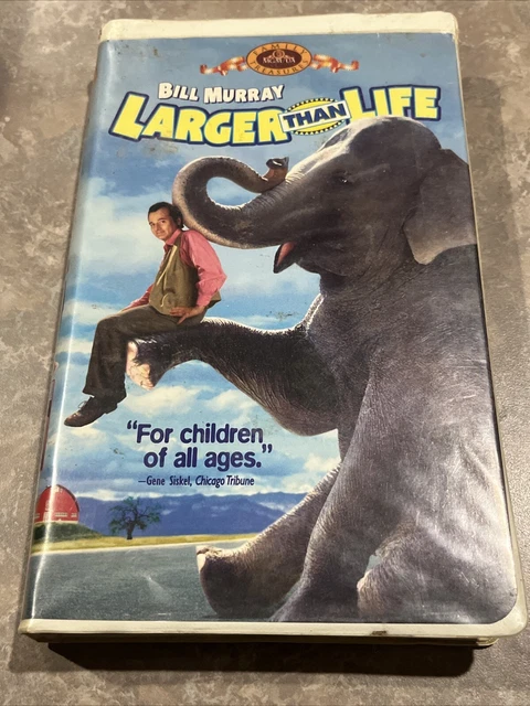LARGER THAN LIFE VHS Tape 1996 Clamshell Bill Murray Family Movie £2.68 ...