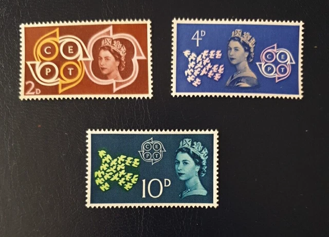 GREAT BRITAIN STAMPS SG#626-628, 1961 EUROPA - Queen Elizabeth & CEPT, MNH $4.80 - PicClick AU