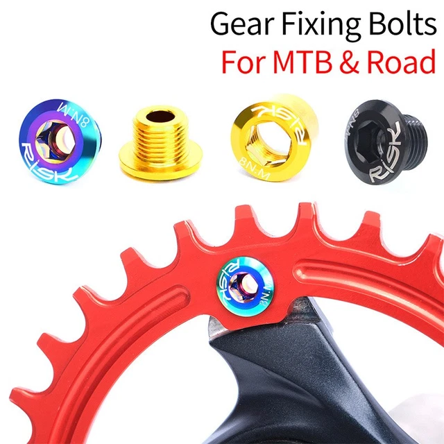 MTB BMX BICYCLE Crankset Chainring Titanium Alloy Bolts Nuts For Gear ...
