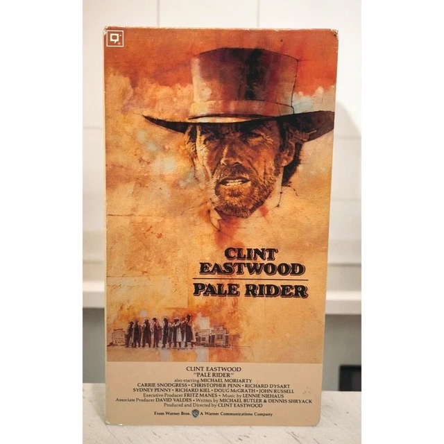 PALE RIDER CLINT Eastwood VHS Western Video Tape 1985 Wild West Cowboy ...