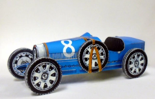 BUGATTI 35 CARTON à découper paper model cut out kit Papiermodell ...