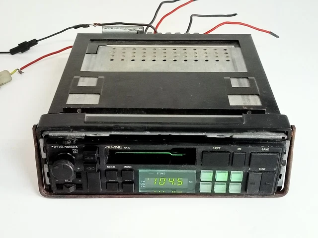 AUTORADIO ALPINE 7243L Retro Vintage Old School AM/FM Car Radio Stereo ...
