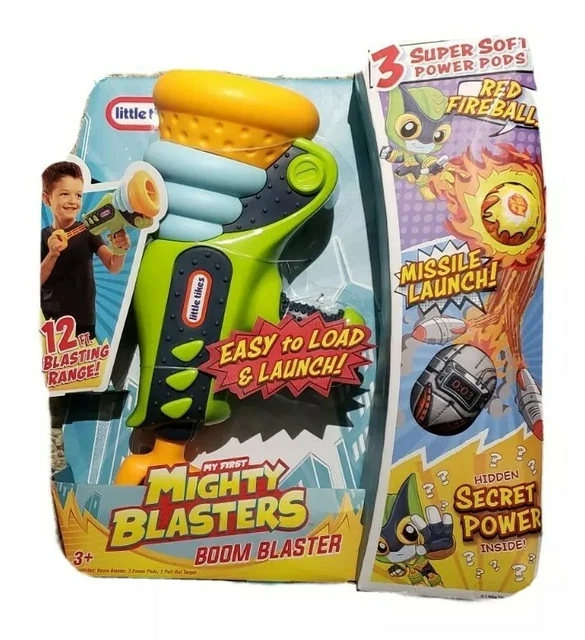 LITTLE TIKES MIGHTY Blasters Boom Blaster Toy Blaster w/ 3 Super Power ...
