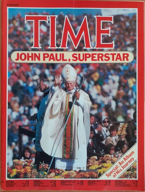 TIME MAGAZINE 1979 October 15 John Paul Pope Superstar Pape Giovanni ...