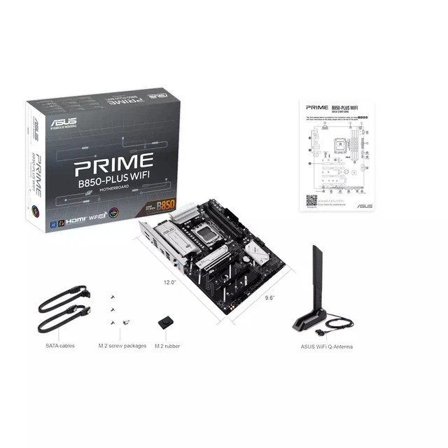 ASUS MOTHERBOARD B850 AM5 ATX DDR5 Wi-Fi 6E 3x M.2 5G LAN 90MB1L80 ...