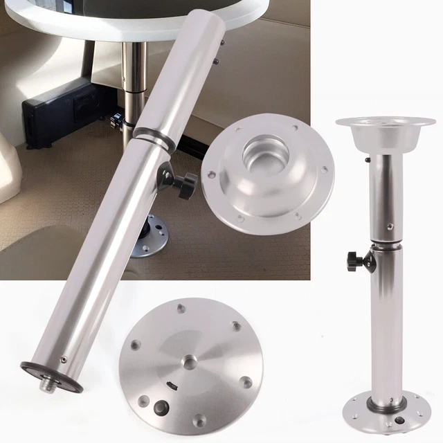 HEIGHT ADJUSTABLE TABLE Pedestal Stand Base for RV Marine Caravan Boat ...