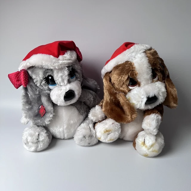 APPLAUSE VINTAGE 80S Sad Sam & Honey Dog Plush Soft Toys Christmas ...