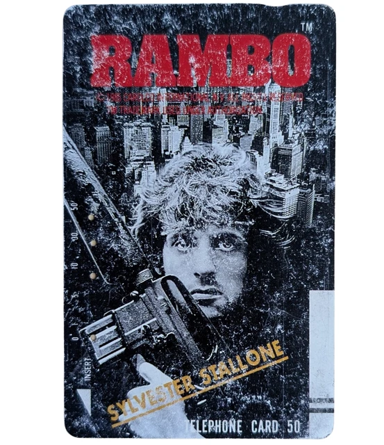 RAMBO JAPAN PHONE Card 1985 NTT 50 Call Units Sylvester Stallone Rare ...