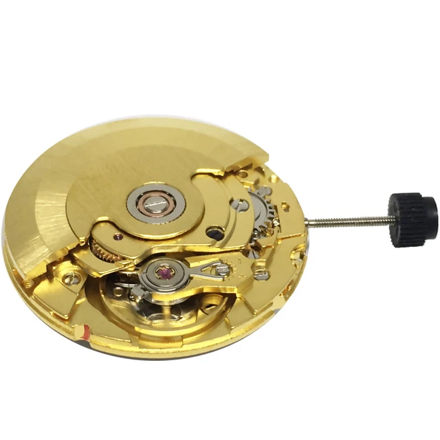 WHITE/GOLD DAY/DATE@3 AUTOMATIC Watch Movement For ETA 2836-2 SELLITA ...