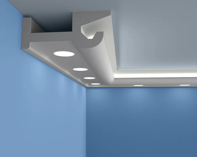 10M ABGEHÄNGTE LED-DECKE, Profile aus hartem XPS-Schaum EUR 157,65 ...