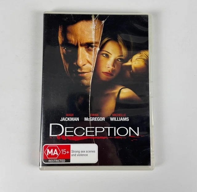 DECEPTION (DVD 2008) Hugh Jackman Ewan McGregor Michelle Williams ...