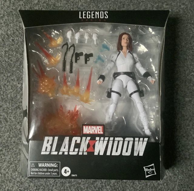 HASBRO MARVEL LEGENDS Series Black Widow White Suit Deluxe Action ...