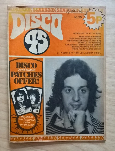 DISCO 45 Nov. 1972/Vintage Chart Music Magazine Lyric ELTON JOHN, CHUCK ...
