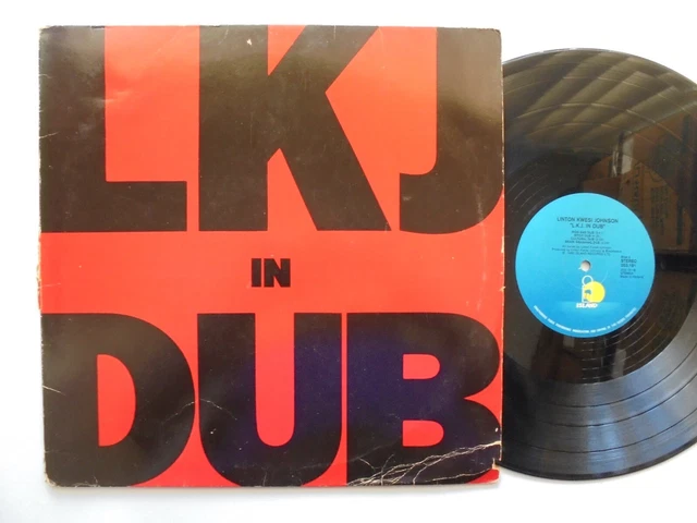LINTON KWESI JOHNSON LKJ In Dub ISLAND Hollande + Roots Dub Reggae LP ...