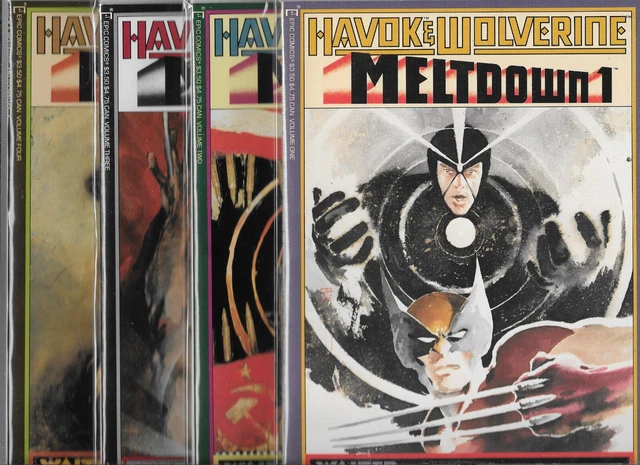 HAVOK & WOLVERINE Meltdown #1-#4 Set Graphic Novel (Vf/Nm) X-Men ...