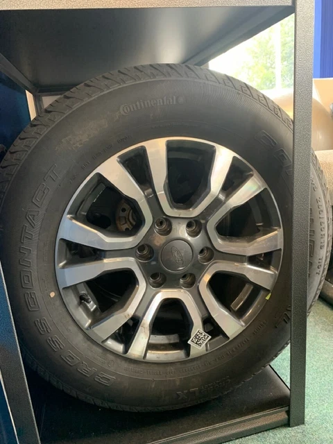 4 X GENUINE Ford Ranger 18" Wildtrak Alloys With Continental Tyres ...