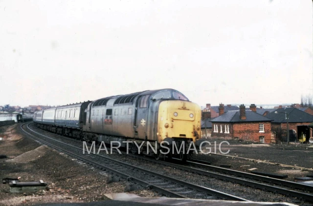 35MM RAILWAY SLIDE of Class 55 Deltic 55007 @ Kings Cross Copyright to ...