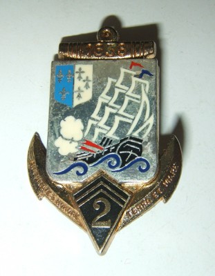 INSIGNE 2° REGIMENT D'INFANTERIE DE MARINE - Delsart EUR 5,00 - PicClick FR
