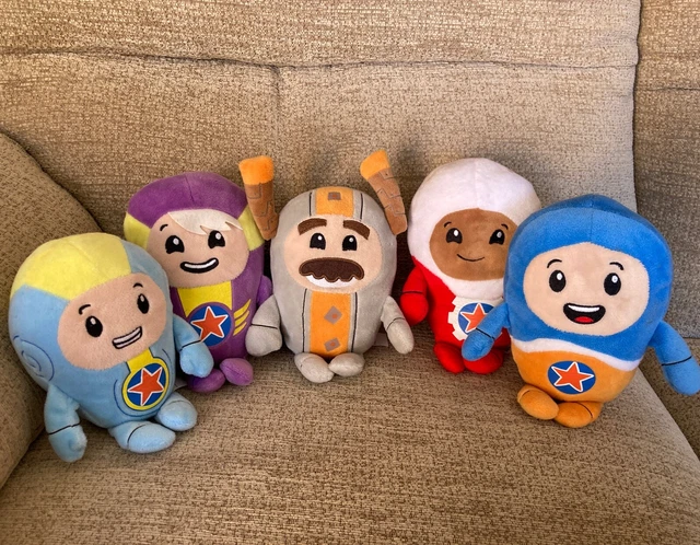 GO JETTERS PLUSH Soft Toy Bundle Set Xuli Foz Glitch Lars Kyan Cbeebies ...