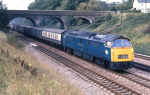 ORIGINAL COLOUR SLIDE of D1049 BR class 52 Western diesel hydraulic ...