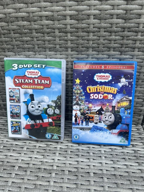 THOMAS & FRIENDS Steam Team Collection & Christmas In Sodor DVD Bundle ...