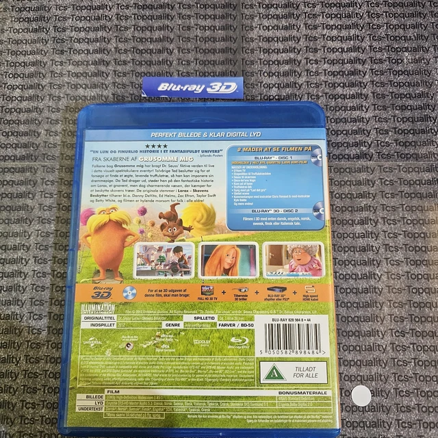LORAX 3D AND Blu-ray. £3.99 - PicClick UK