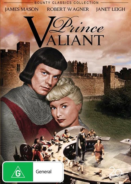 PRINCE VALIANT (DVD) Robert Wagner / Janet Leigh - Region 4 Very Good ...