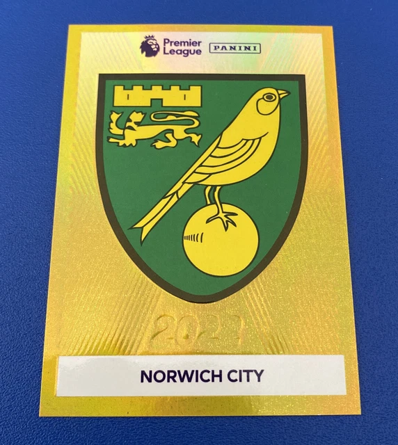 PANINI PREMIER LEAGUE 2022 Norwich Badge Crest Foil Sticker 463 21/22 £ ...