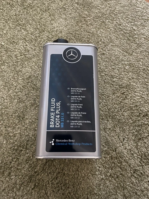 GENUINE MERCEDES BENZ Dot 4 Plus Brake Fluid Merc DOT4 331.0 ...