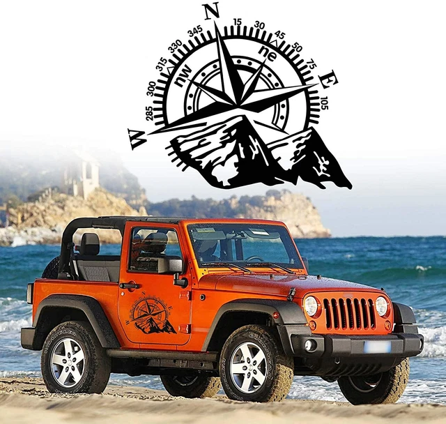 24&X20& MOUNTAIN COMPASS Graphics Sticker for SUV Car Hood Body Side ...