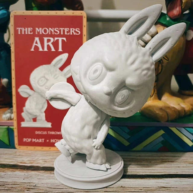 POP MART X HOW2WORK Labubu The Monsters Art Discus Thrower Mini Figure ...