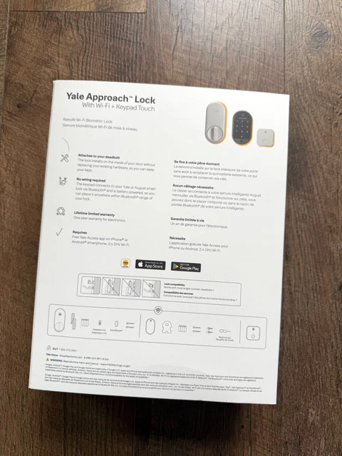 YALE APPROACH - Smart Lock Wi-Fi Retrofit Deadbolt with Keypad Access ...