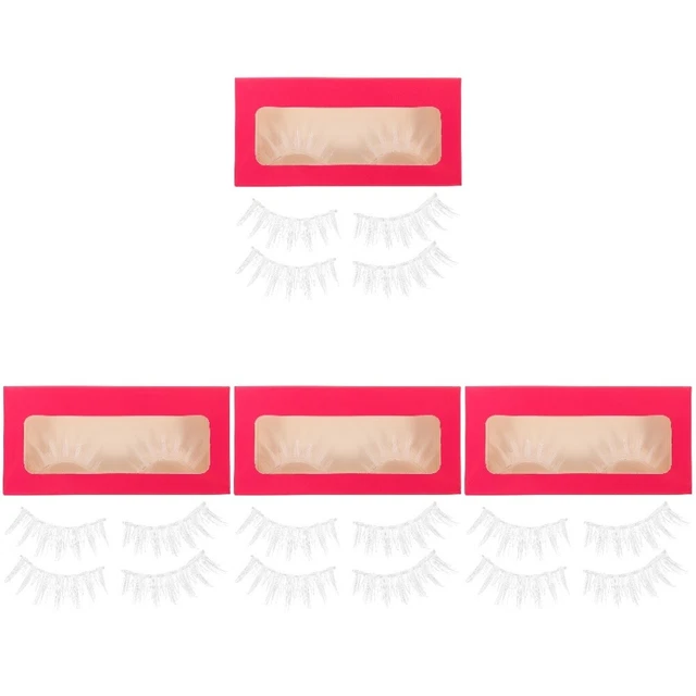 12 PAIRS CIGLIA Naturali Frustata Falsa Trucco Finte False Lashes ...