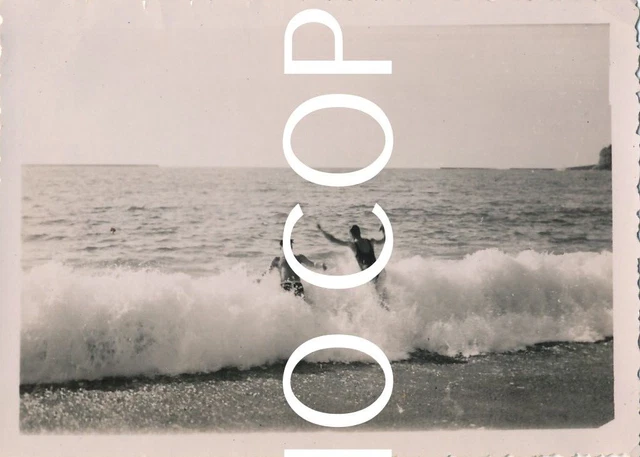 FOTO II GUERRA Mondiale Francia Nudo Nud Baden IN Francia Nel Mare EUR ...