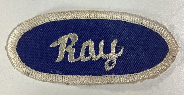 RAY CLOTH CURSIVE Name Patch Vtg 1960s Uniform Shirt RARE VHTF Bronx NY ...