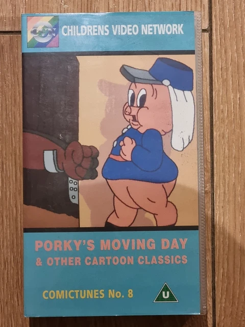 VINTAGE PORKY PIG Moving Day & Other Cartoon Stories On VHS Video Tape ...