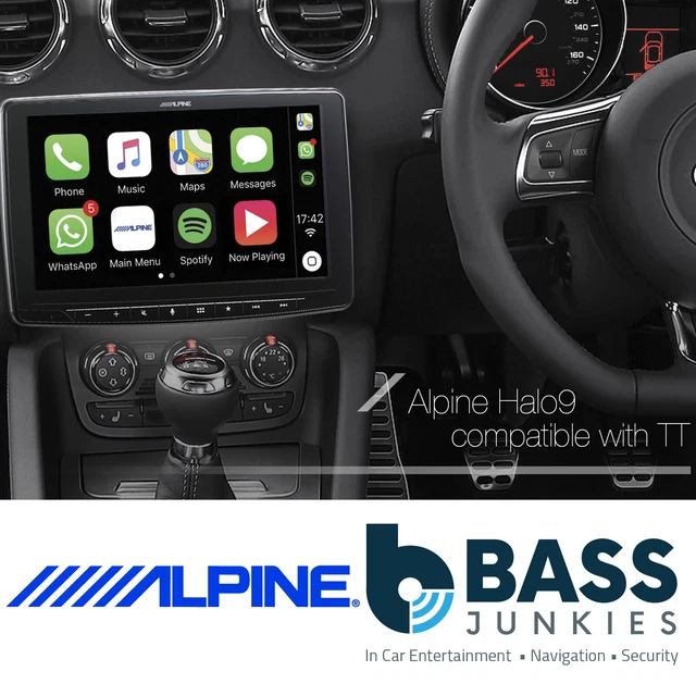ALPINE 9” TOUCHSCREEN DAB Bluetooth CarPlay Android Stereo fit AUDI TT ...