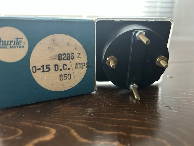 NOS SHURITE PANEL Meter 0-15vdc Model 8206 Z $23.77 - PicClick CA